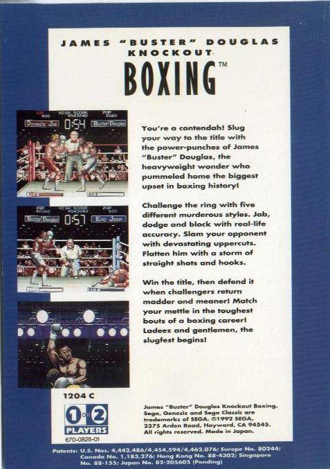Picture of James "Buster" Douglas Knockout Boxing